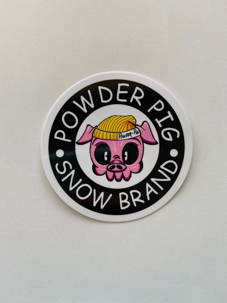 Round Logo 2.0 – Powder Pig Snow Brand