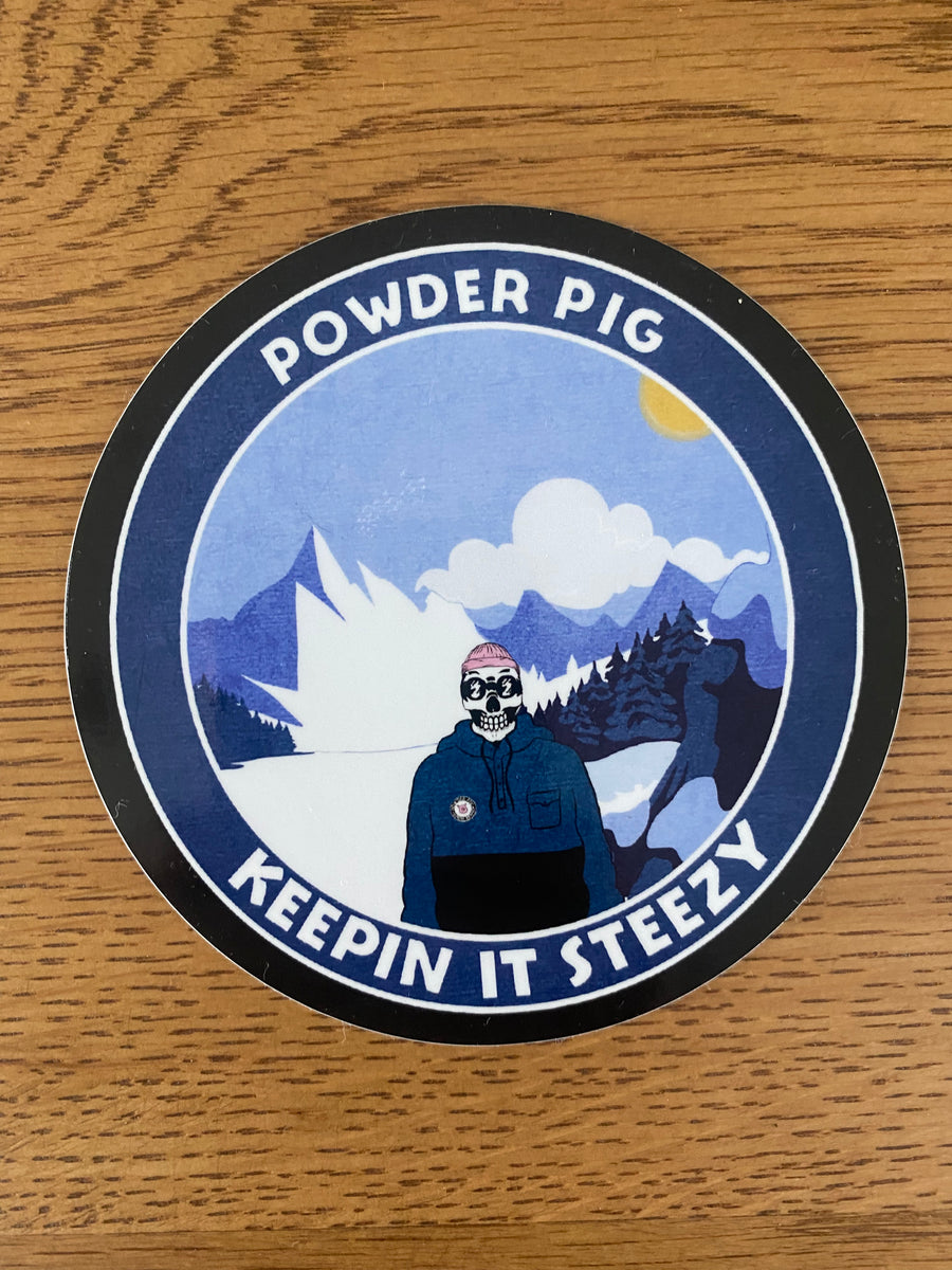 Steez Pig Sticker – Powder Pig Snow Brand